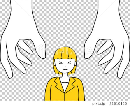 Image of being exploited by a woman in a suit... - Stock Illustration ...