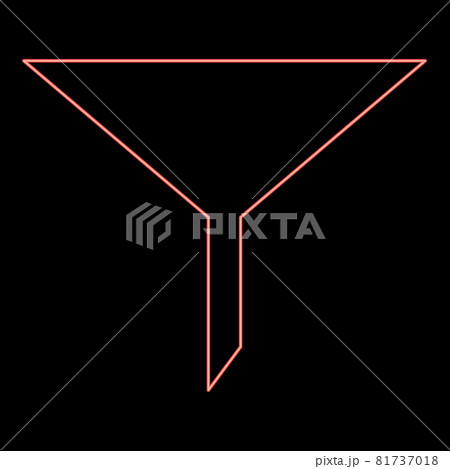 Neon filter red color vector illustration flat のイラスト素材 [81737018] - PIXTA