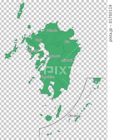 map of japan, kinki region, geography - Stock Illustration [81780119 ...