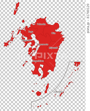 map of japan, kinki region, geography - Stock Illustration [81780120 ...