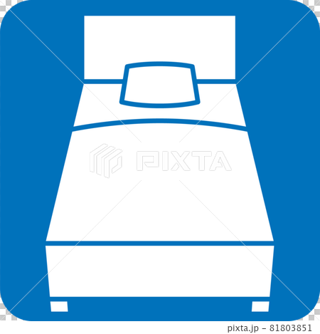 Bed pictogram - Stock Illustration [81803851] - PIXTA