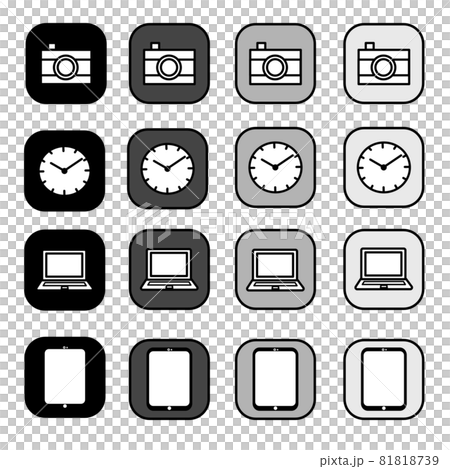 Simple and easy-to-use icon 3-2 - Stock Illustration [81818739] - PIXTA