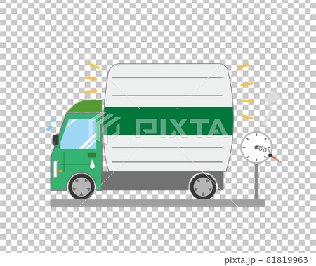 Trucks overloaded with cargo - Stock Illustration [81819963] - PIXTA