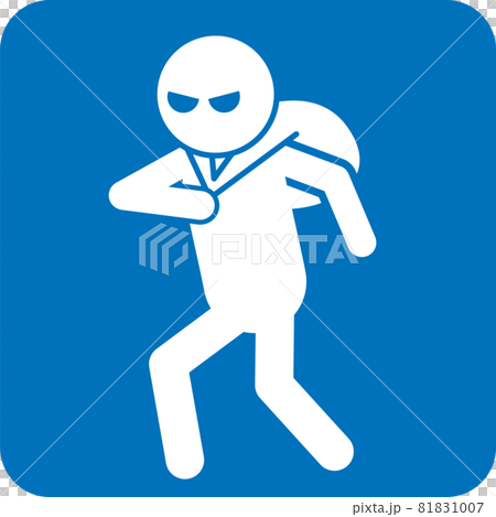 Thief pictogram - Stock Illustration [81831007] - PIXTA