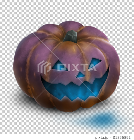 Illustration of purple pumpkin head - Stock Illustration [81856891] - PIXTA