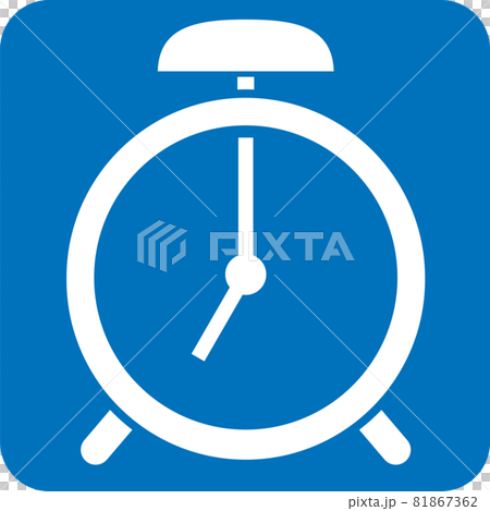 Alarm clock pictogram - Stock Illustration [81867362] - PIXTA