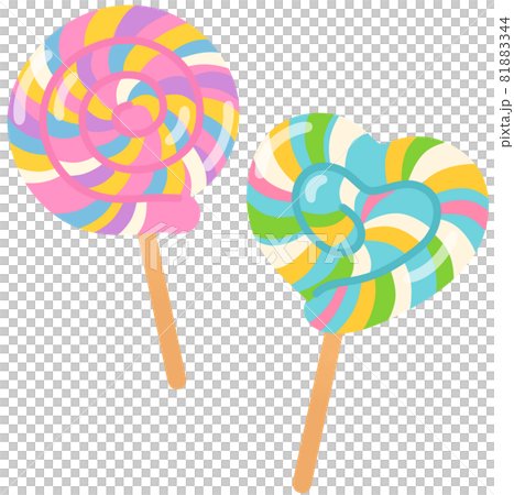 2 types of lollipop (lollipop) - Stock Illustration [81883344] - PIXTA