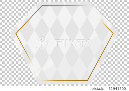 Coffin-shaped frame horizontal position white &... - Stock Illustration ...
