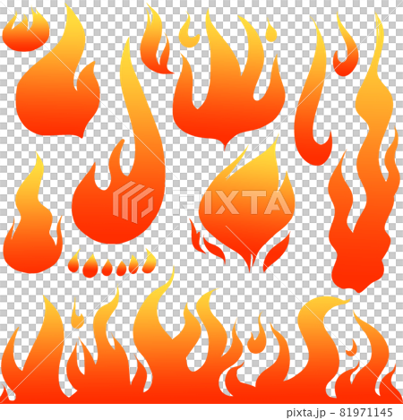 Gradient flame - Stock Illustration [81971145] - PIXTA