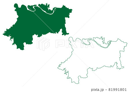 Mirzapur district (Uttar Pradesh State,...のイラスト素材 [81991801] - PIXTA