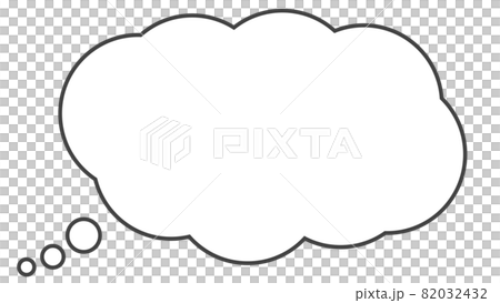 Simple cloud-shaped speech bubble (pink... - Stock Illustration ...