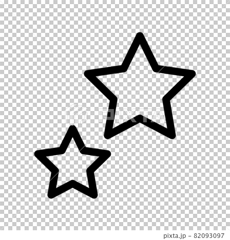 Two star icons - Stock Illustration [82093097] - PIXTA