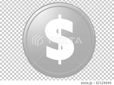 1 coin-dollar sign - Stock Illustration [82128948] - PIXTA
