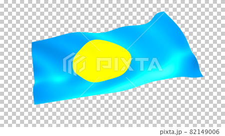 Palau National flag - Stock Illustration [82149006] - PIXTA