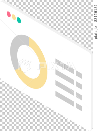 Pie chart screen - Stock Illustration [82156182] - PIXTA