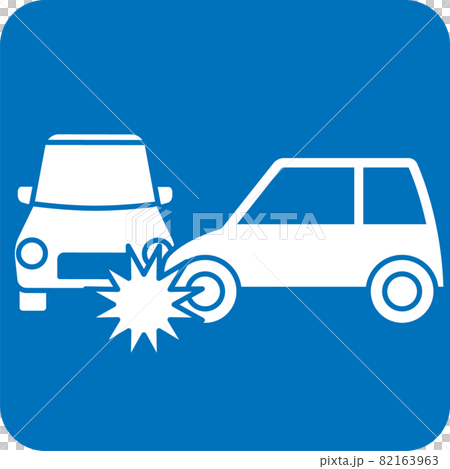 Collision pictogram - Stock Illustration [82163963] - PIXTA