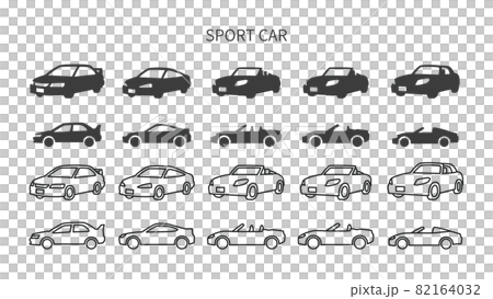 sports car - Stock Illustration [82164032] - PIXTA