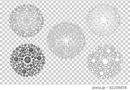 5 images of round cells spreading in a circle.... - Stock Illustration ...