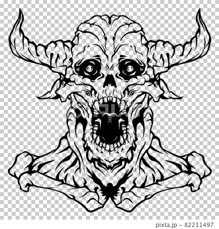 Undead line drawing - Stock Illustration [82211497] - PIXTA