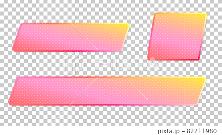 Parallelogram telop base with beautiful pink... - Stock Illustration ...