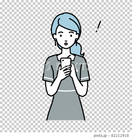 A woman who is a beauty salon clerk who was... - Stock Illustration ...