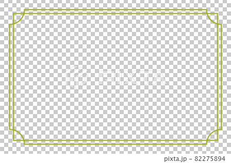 Double line frame (green) - Stock Illustration [82275894] - PIXTA