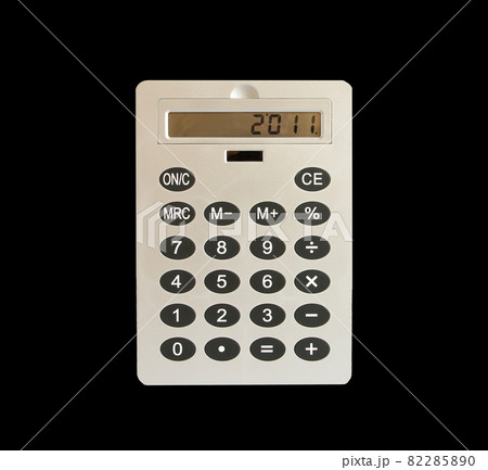 A very large calculator, isolated on black...の写真素材 [82285890] - PIXTA