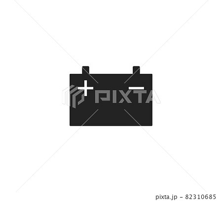 12v Battery Icon Vector