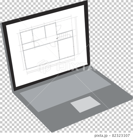 Illustration to draw a drawing on a personal... - Stock Illustration ...