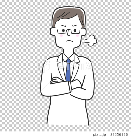Illustration of an angry doctor - Stock Illustration [82356556] - PIXTA