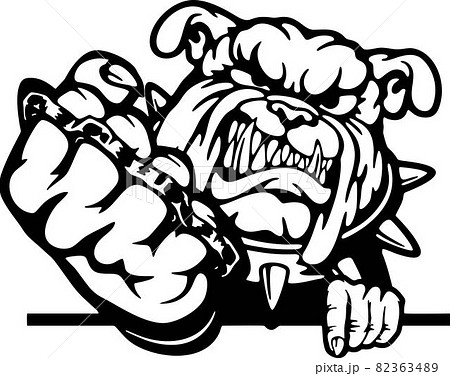 Angry Bulldog Drawing