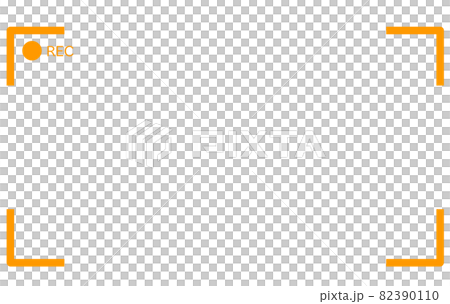 Rec frame (orange) - Stock Illustration [82390110] - PIXTA