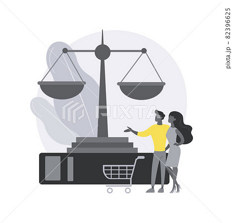 Consumer law abstract concept vector illustration.のイラスト素材 [82396625 ...