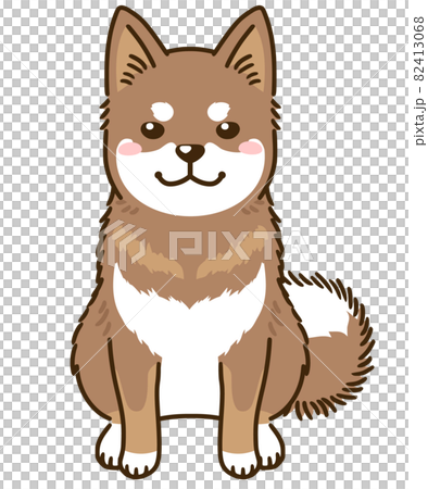 Shikoku dog (red sesame) - Stock Illustration [82413068] - PIXTA