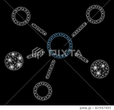 Flare Mesh Network Relations with Flare Spotsのイラスト素材 [82497405] - PIXTA