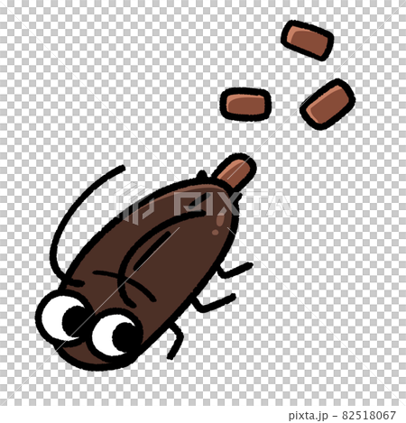 かわいいゴキブリと卵鞘のイラスト素材 [82518067] - PIXTA