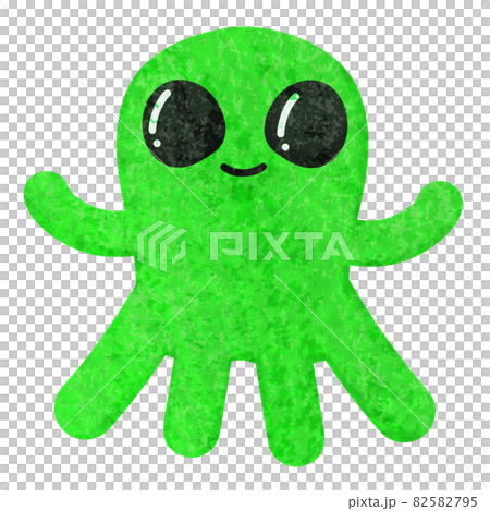Cute multi-legged alien - Stock Illustration [82582795] - PIXTA