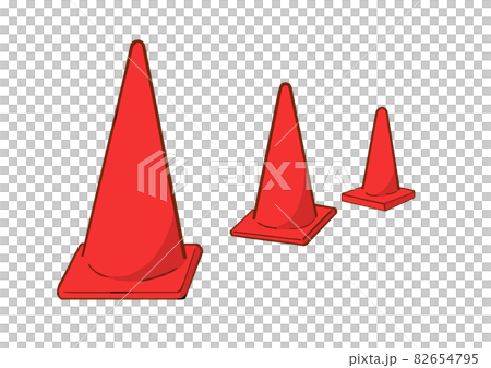 Color cone (red) - Stock Illustration [82654795] - PIXTA