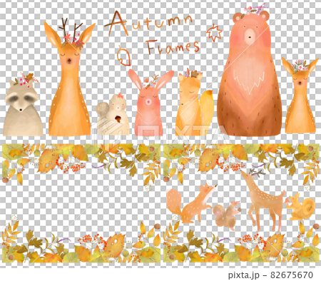 Scandinavian fashionable autumn plant and... - Stock Illustration ...