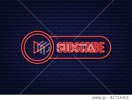 Subscribe with cursor button. Internet icon....のイラスト素材 [82724463] - PIXTA