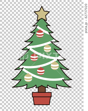 Simple christmas tree - Stock Illustration [82737020] - PIXTA