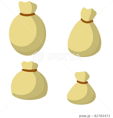 Set of Old bag. Cartoon flat illustration.のイラスト素材 [82783471] - PIXTA