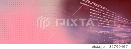 Computer code and metal machine surface against...のイラスト素材 [82790467] - PIXTA