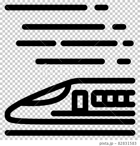 Shinkansen line drawing vector illustration - Stock Illustration ...