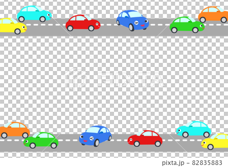 Message card illustration of a car changing... - Stock Illustration ...