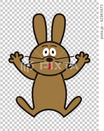 Rabbit surprised - Stock Illustration [82863873] - PIXTA
