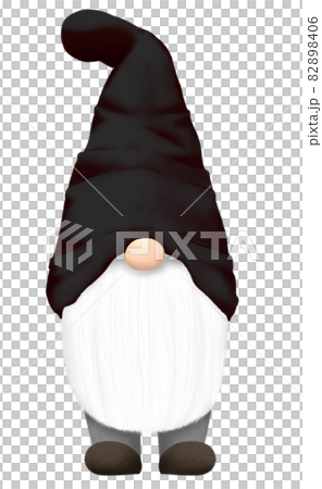 Scandinavian forest fairy simple tontou (Tomte,... - Stock Illustration ...