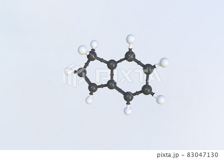 Indene molecule, scientific molecular model,...のイラスト素材 [83047130] - PIXTA