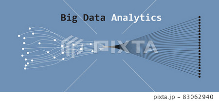 Big Data Analytics visual abstract background....のイラスト素材 [83062940] - PIXTA