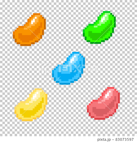 Jelly Beans Pixel Art - Stock Illustration [83073597] - PIXTA